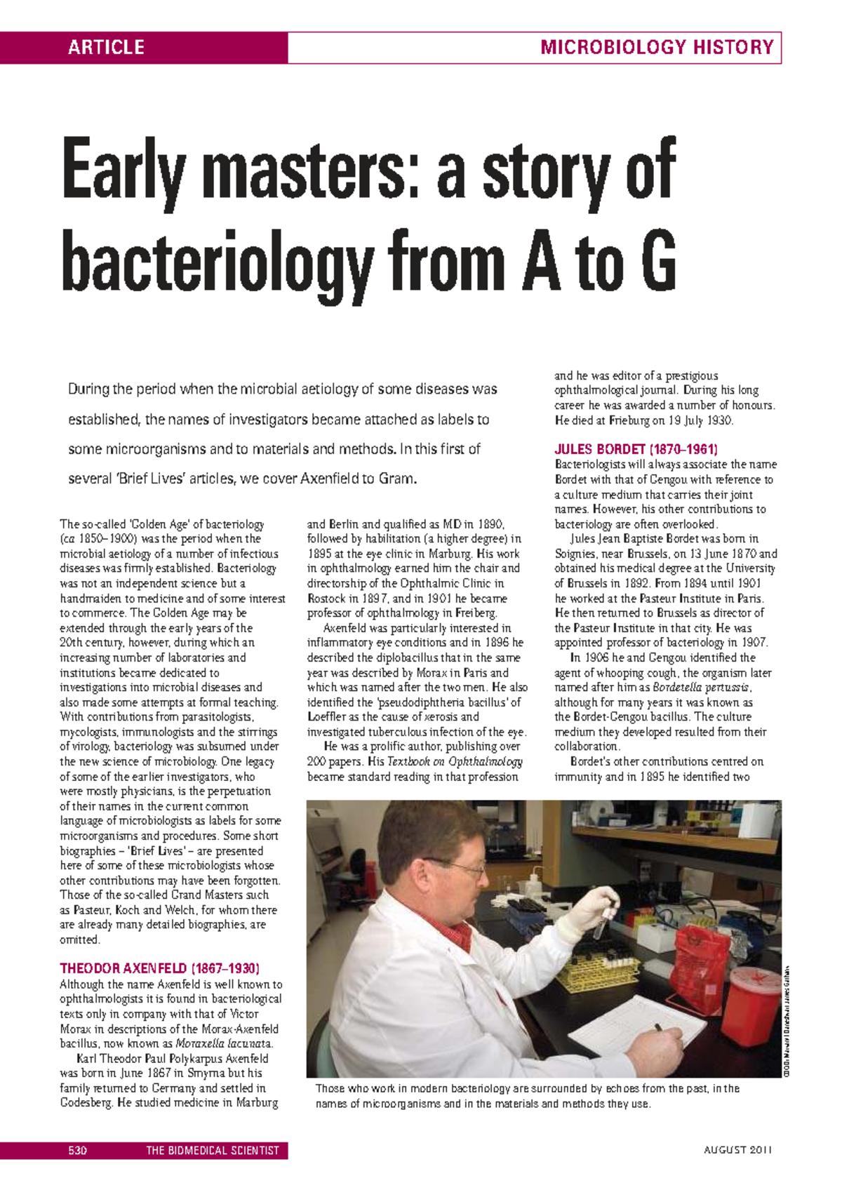 Microbiology History: Early Masters from A to G (MICRO 101) - Studocu