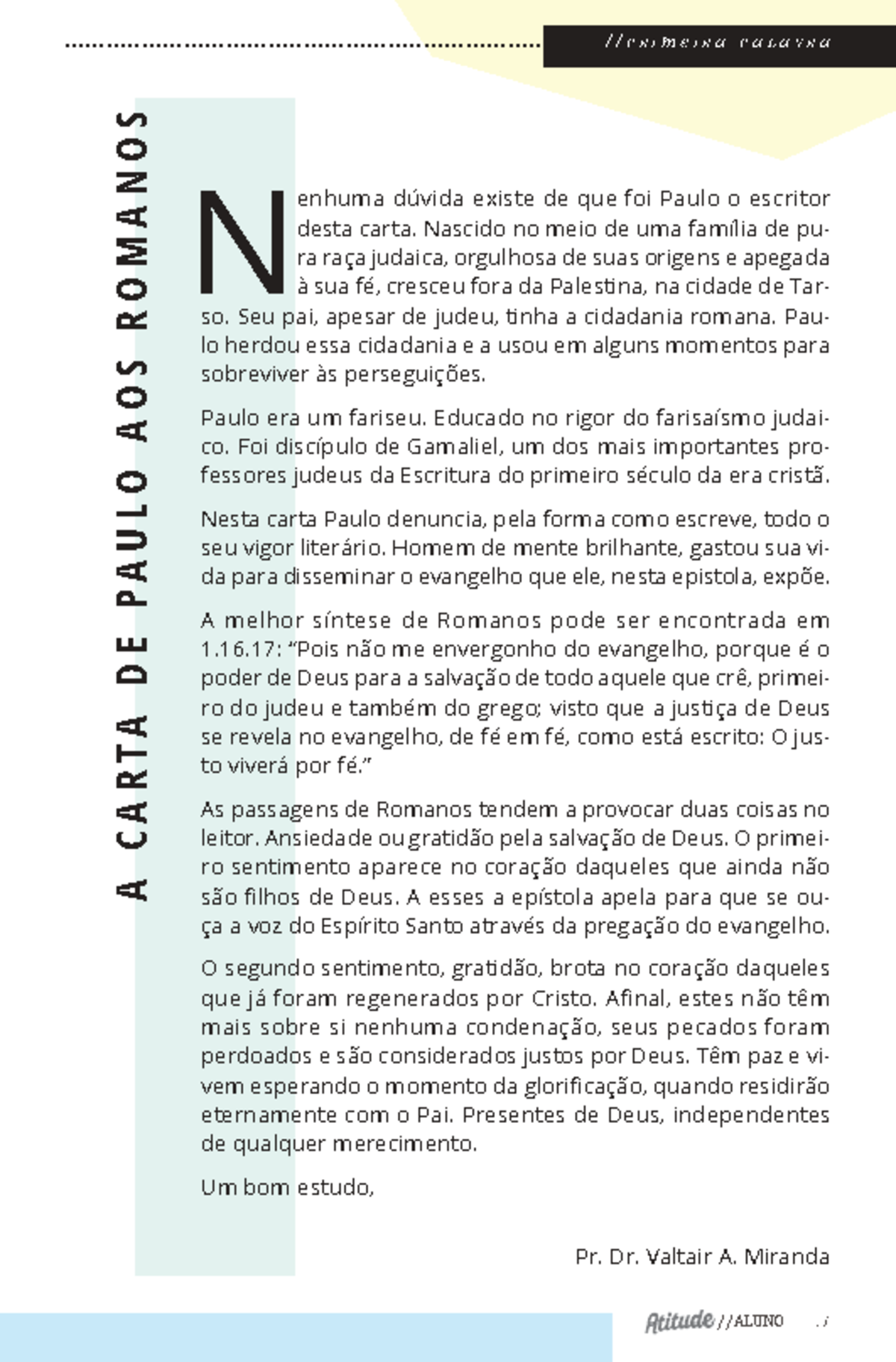 A Carta de Paulo aos Romanos: Estudo e Reflexões (EBD) - Studocu