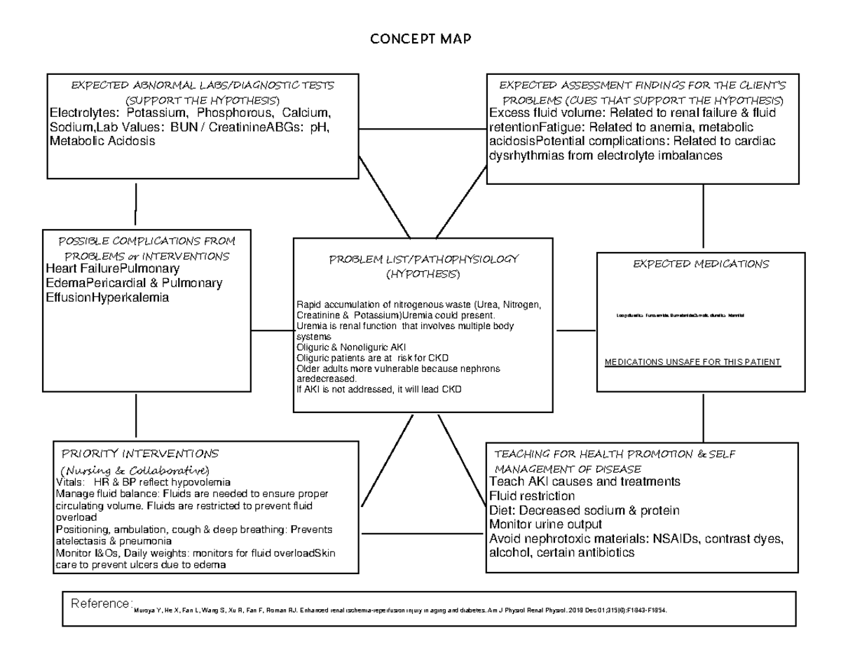Concept Map Renal Disorder