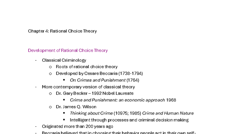 Rational Choice Theory & Crime Prevention Strategies: A Comprehensive ...