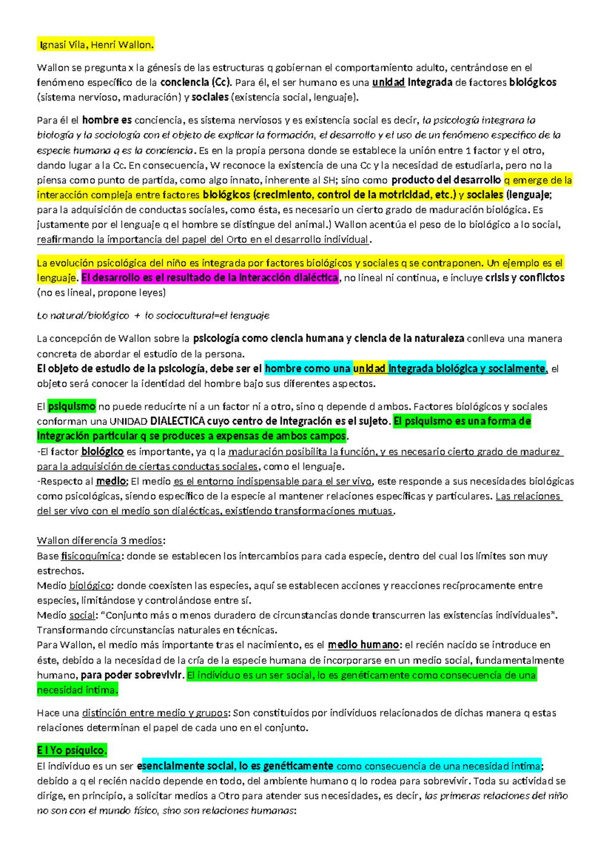PDD: Análisis de Wallon y Vygotsky sobre el Desarrollo Psicológico ...