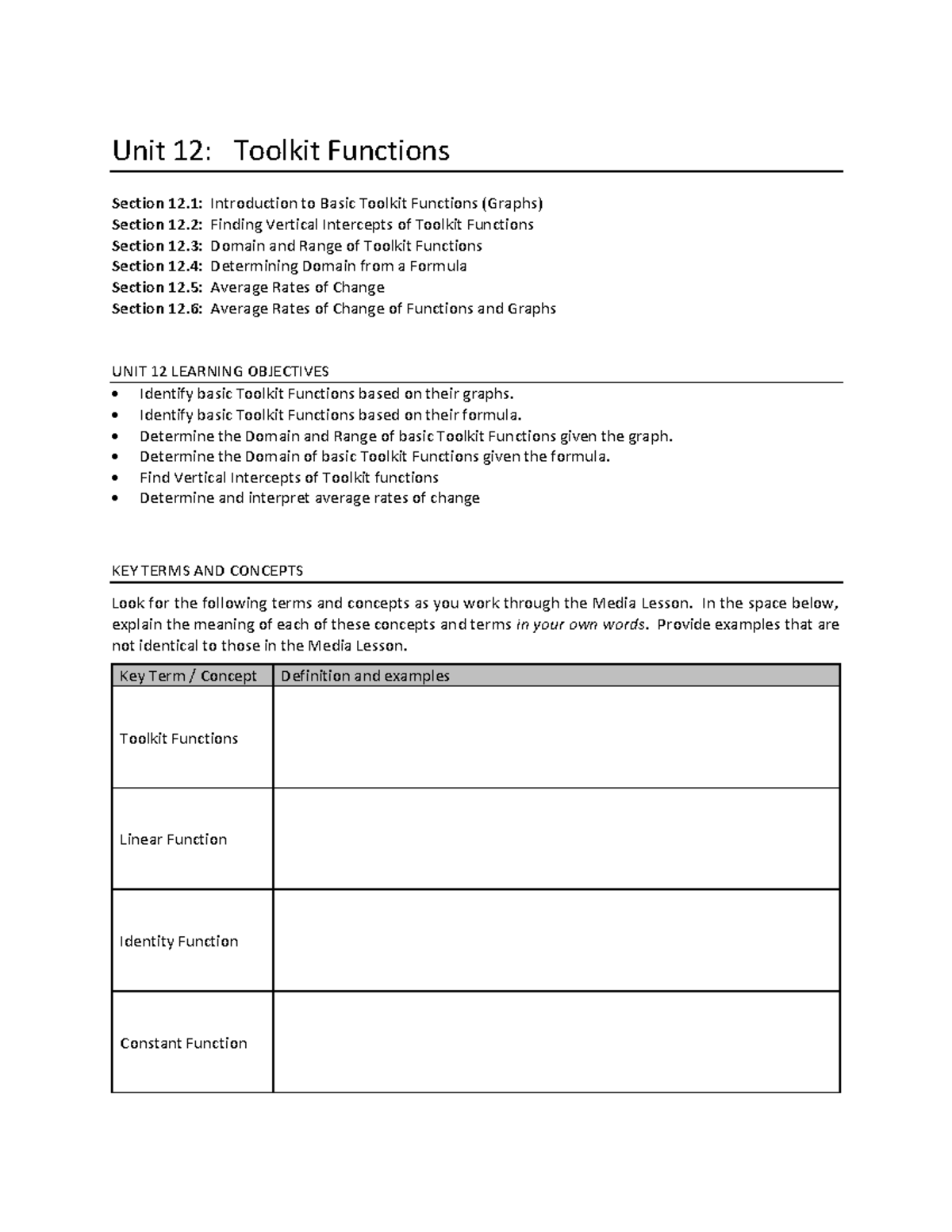 MAT114Workbook Foundations 1 UNIT12 - Unit 12: Toolkit Functions ...