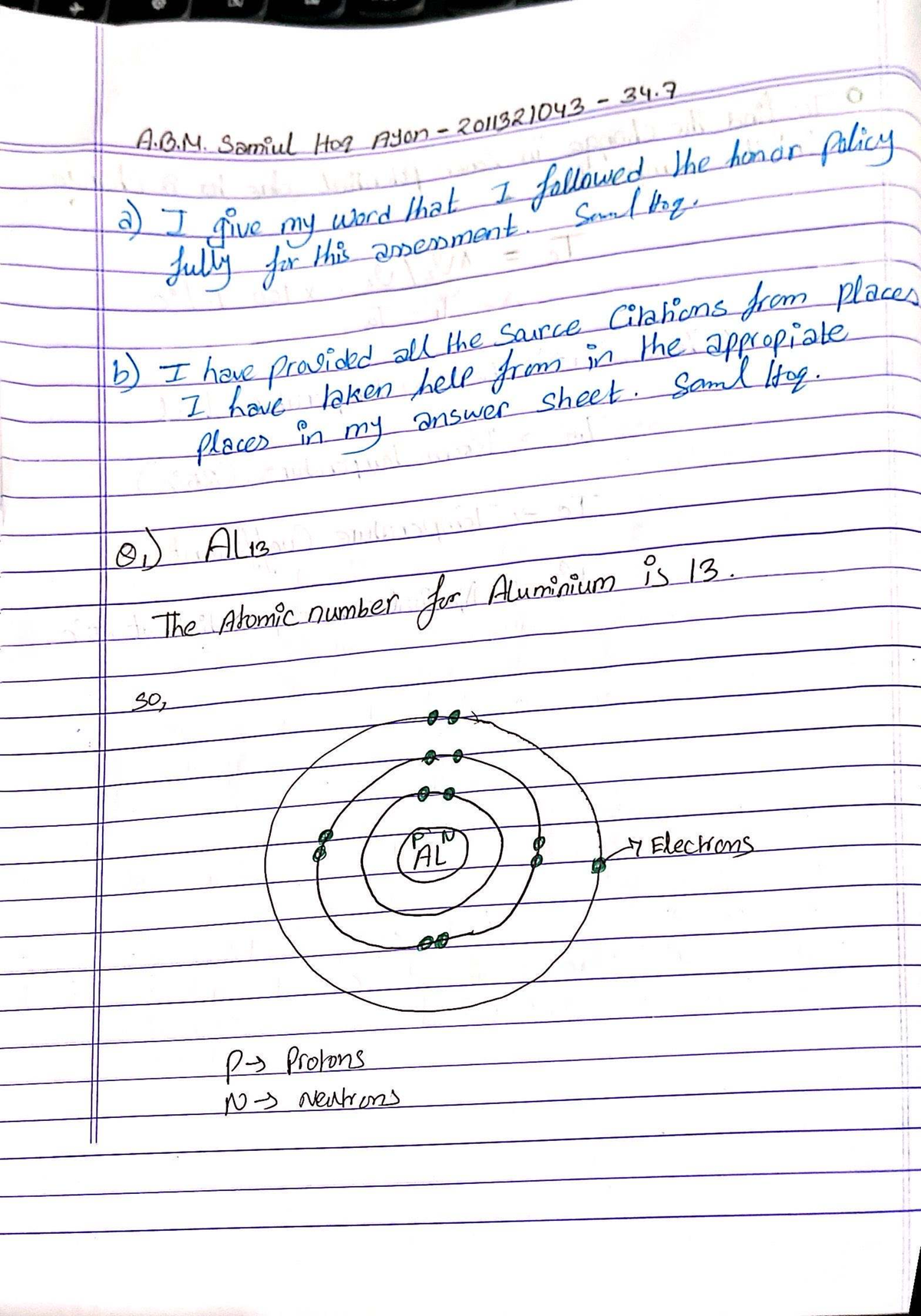 Physics Lecture Notes: Atomic Structure & Electron Configuration (AL13 ...