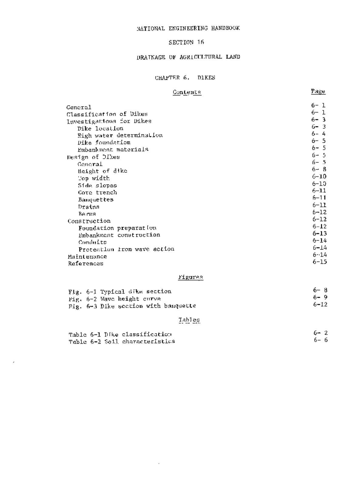NEH 16 Chapter 6: Design and Maintenance of Dikes for Flood Protection ...