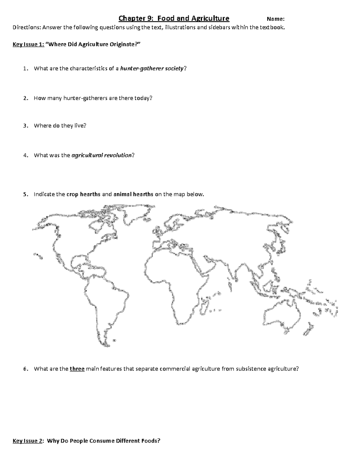 Food and Agriculture Quiz - Studocu
