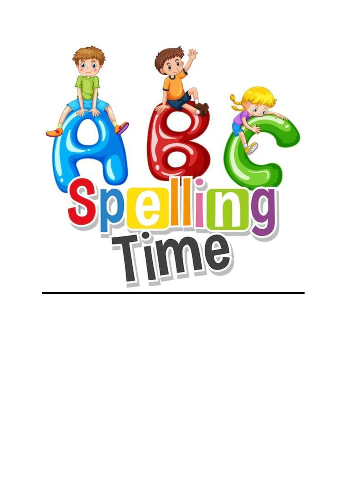 Week 1 Spelling - WEEK 1 SPELLING LIST Because Be-cause Happiness Hap ...