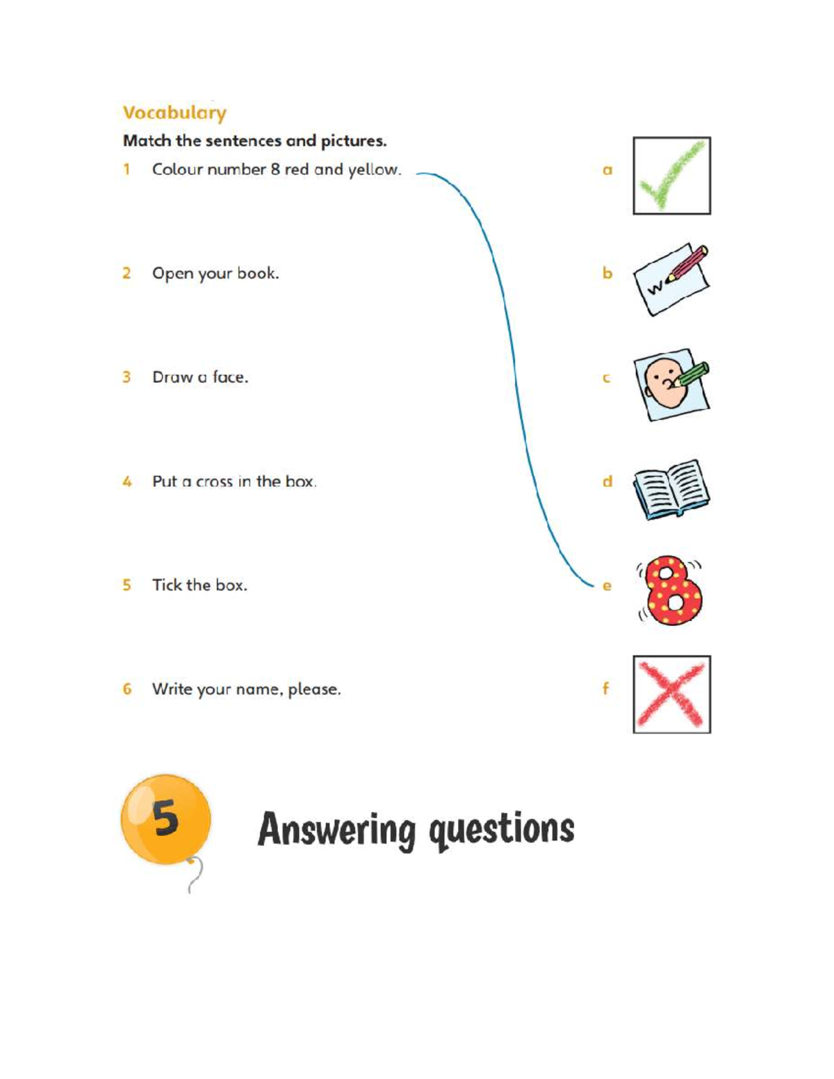 UNIT 5 - Vocabulary & Grammar: Matching Sentences and Pictures - Studocu