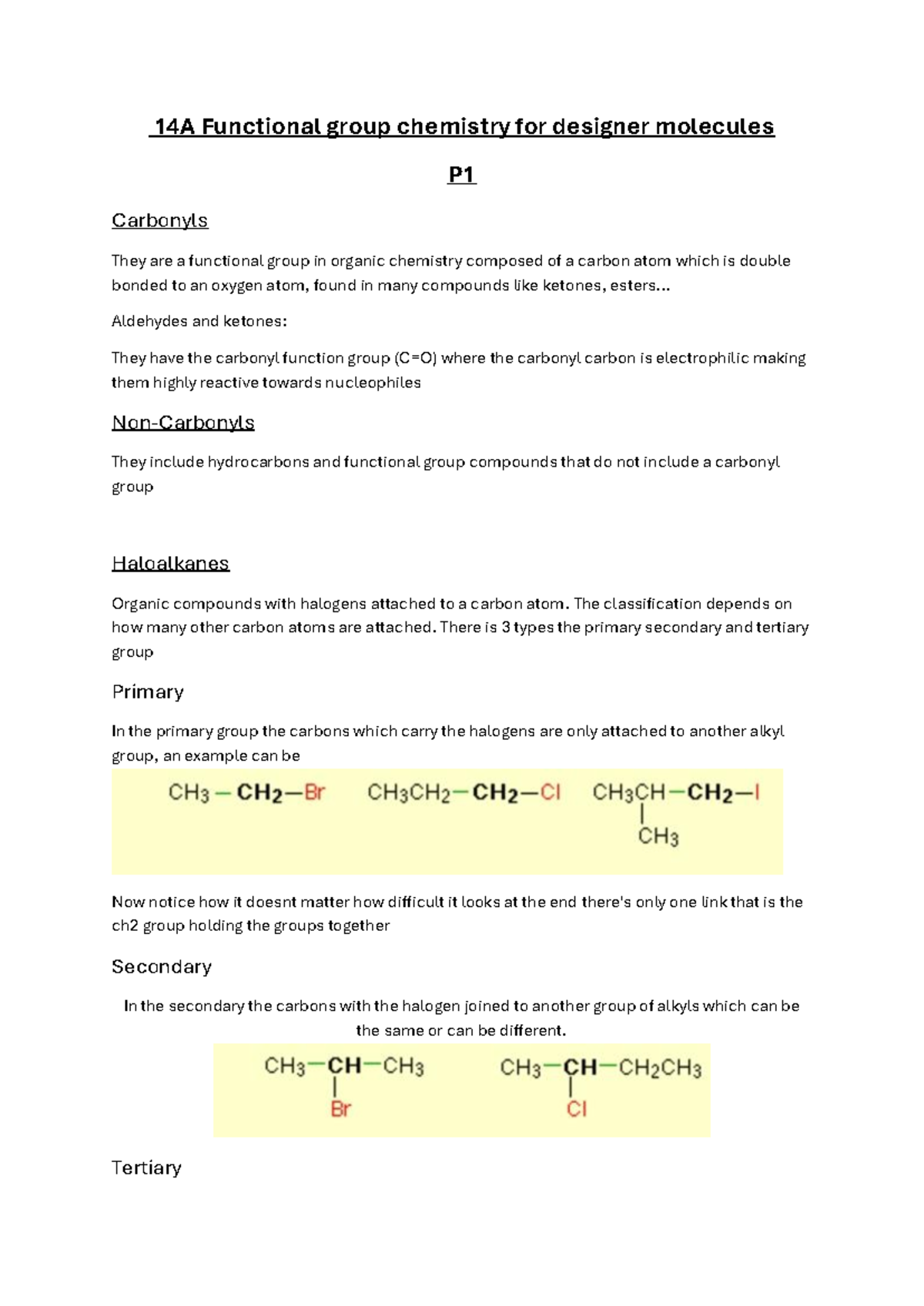 14A Functional Group Chemistry: Key Concepts for Designer Molecules ...