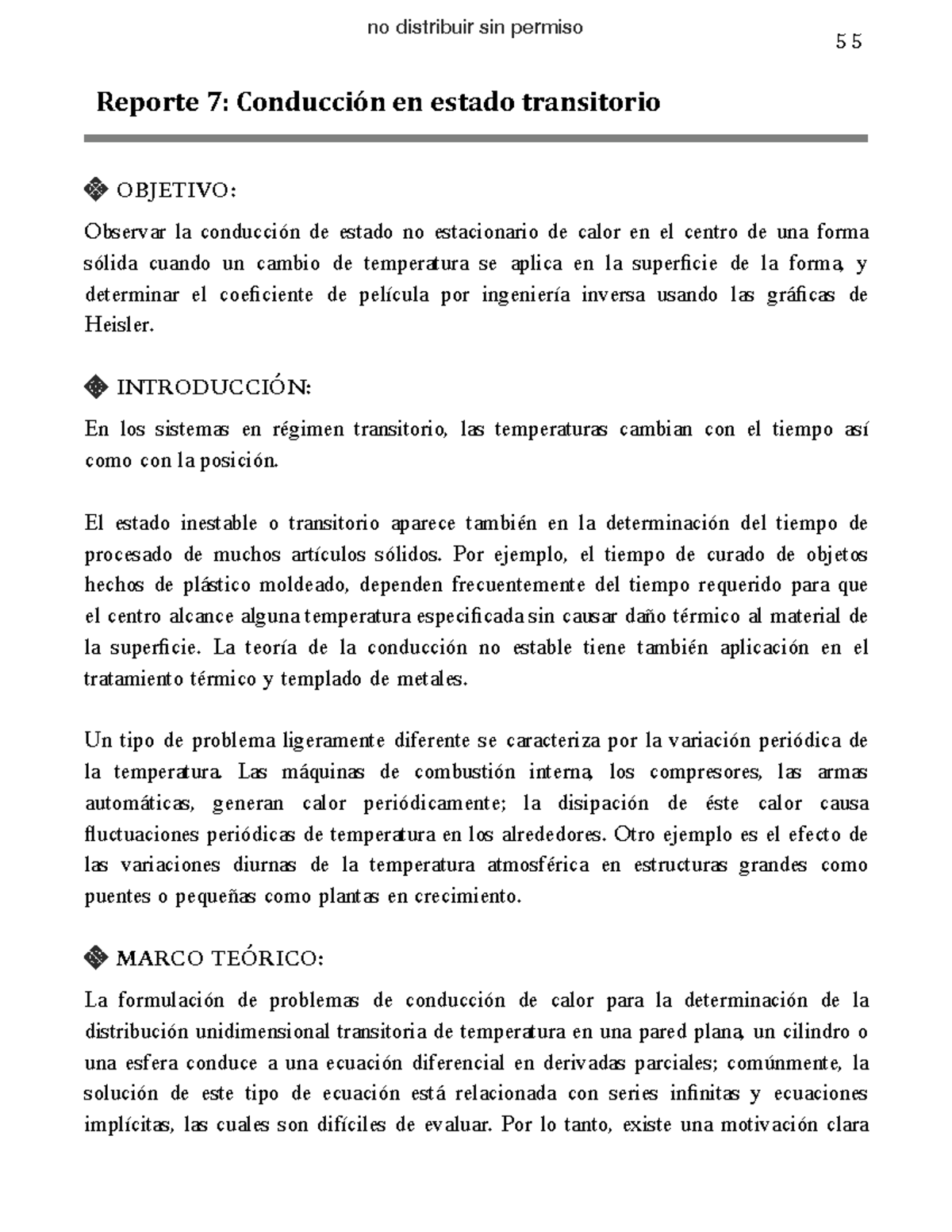 Práctica 7: Conducción en Estado Transitorio y Gráficas de Heisler ...