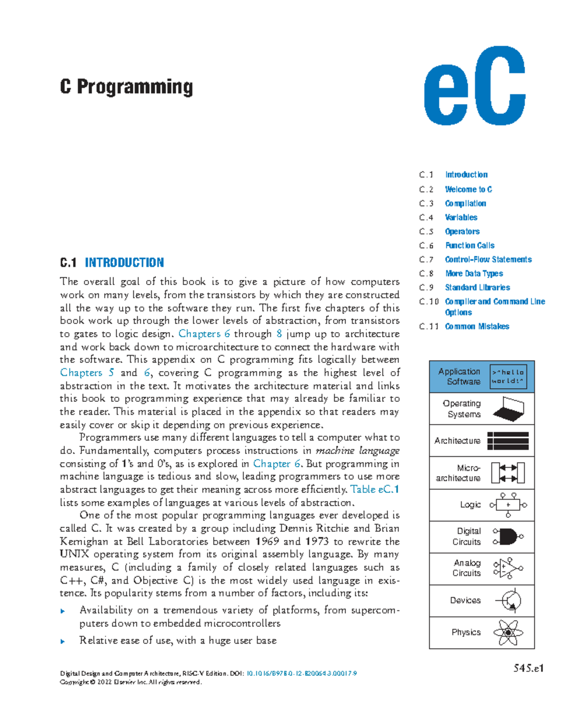 C Programming C.1: Understanding Computer Architecture and C Language - Studocu
