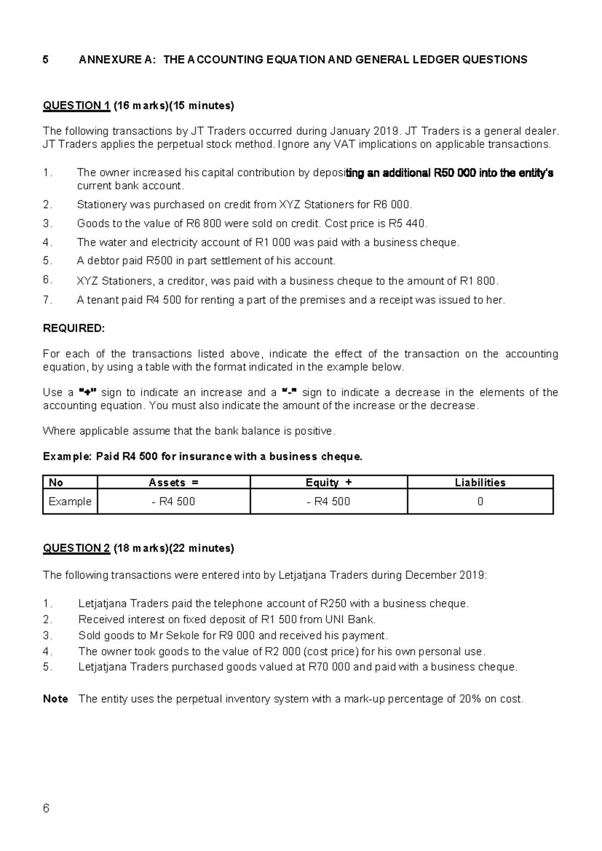 FAC1501 - Learning Unit 3 - Questions & Solutions from 1 to 8 - Studocu