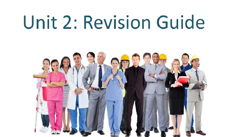 Unit 2 - Key Health & Social Care Terms Glossary for Exam Prep - Studocu