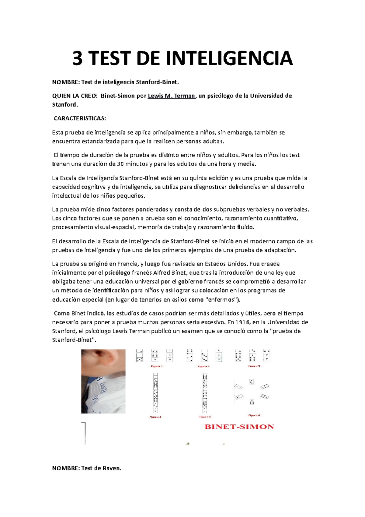 Test De Inteligencia Stanford Binet En Que Consiste Cada Uno De Los ...