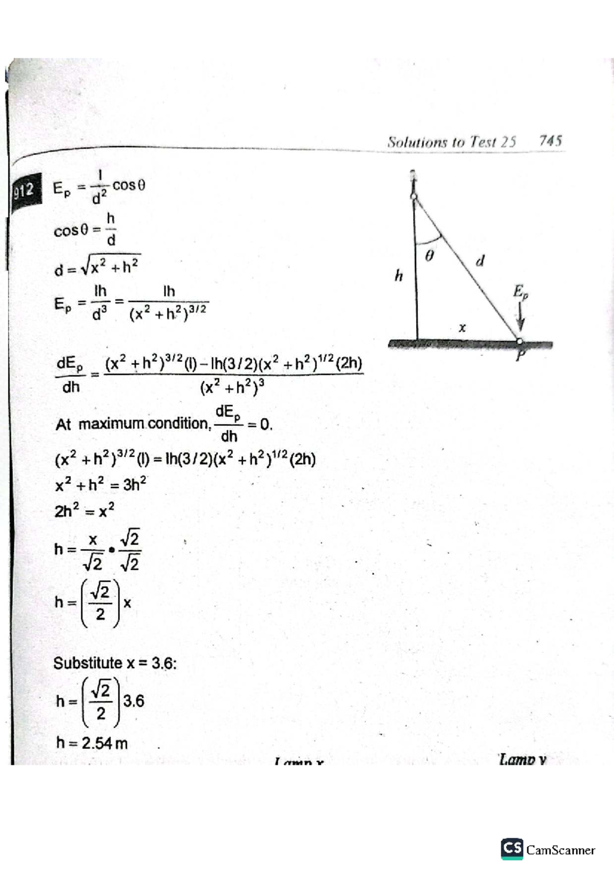 Solutions to Test 25 745: Illumination Concepts and Calculations - Studocu