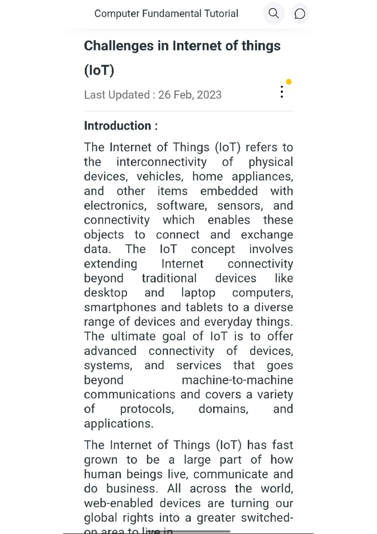 Computer Fundamental Tutorial: Challenges in Internet of Things (IoT ...