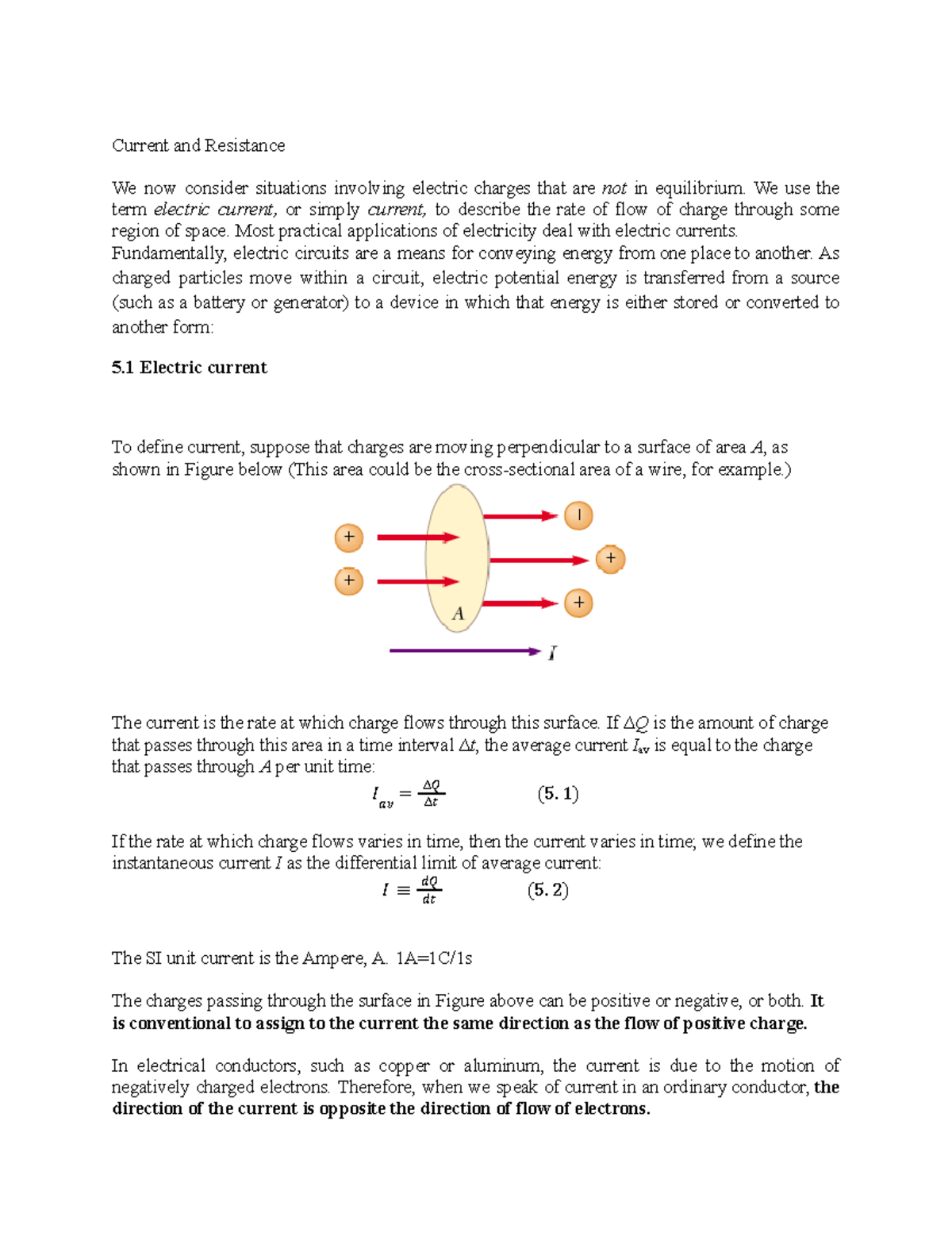 Lecture 7: Understanding Current and Resistance in Circuits - Studocu