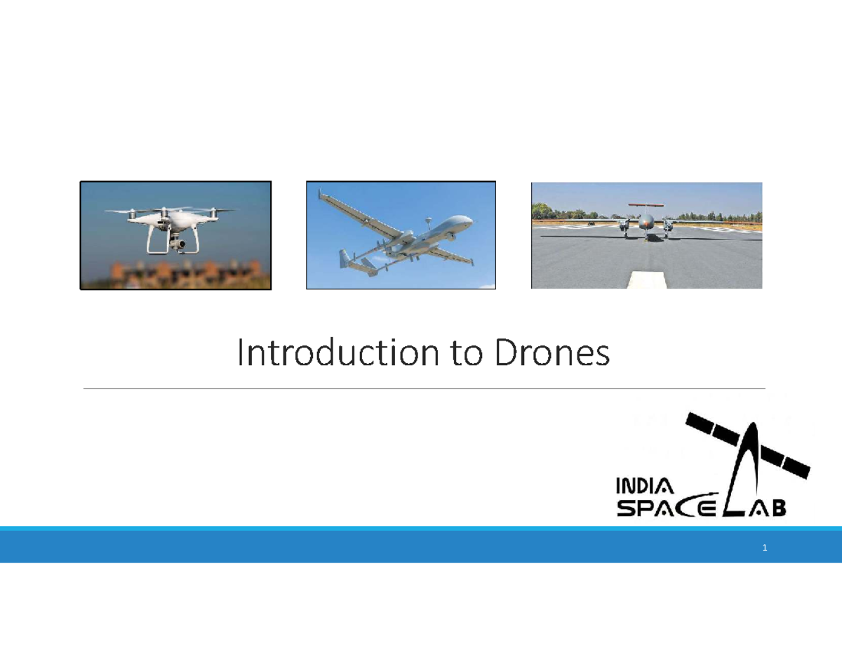 Introduction to Drone Technology: Concepts and Applications - Studocu
