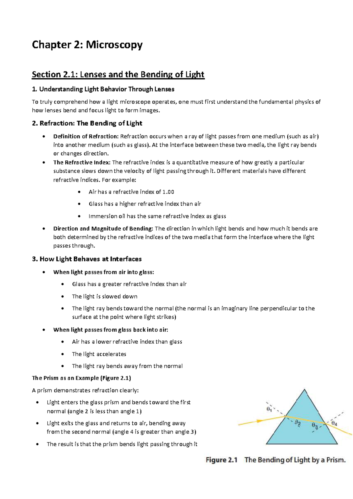 Chapter 2: Microscopy - Understanding Lenses and Light Behavior for DT ...