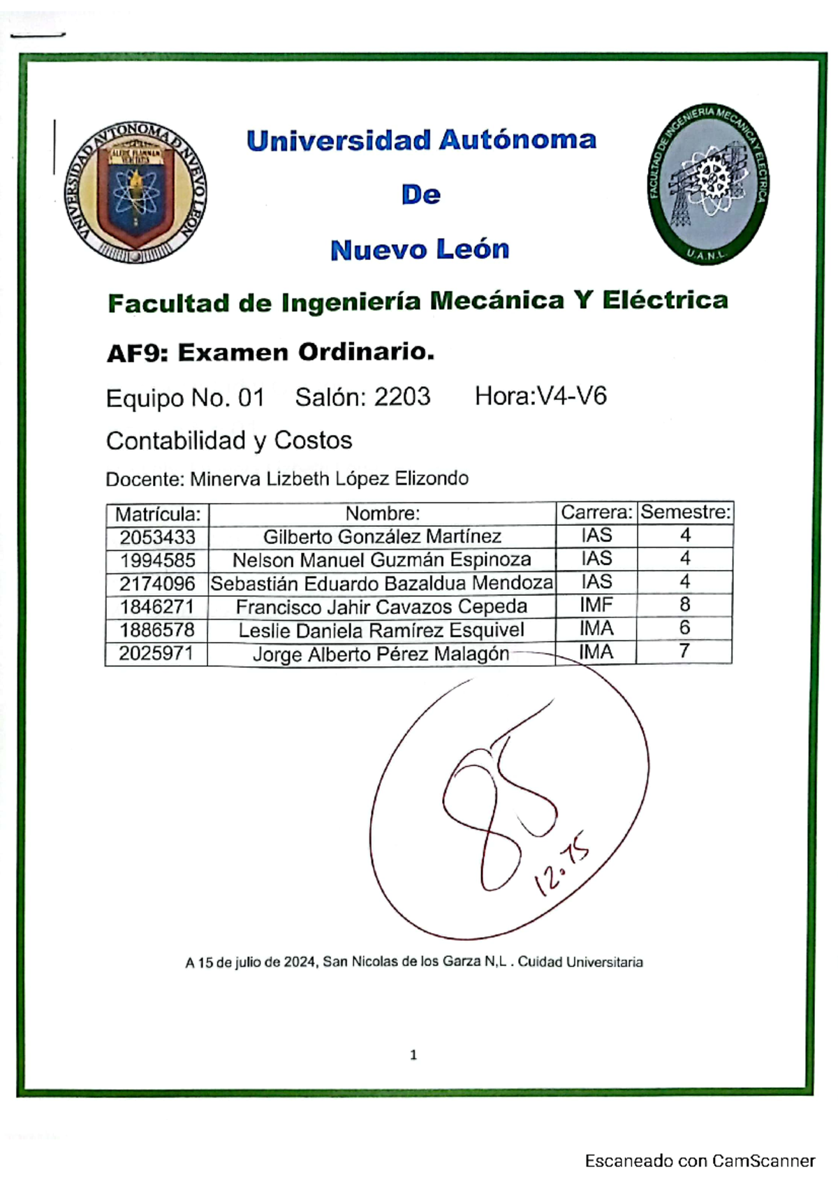 AF9 Ex Ord Contabilidad y costos - AVTONOMA Universidad Autónoma ...