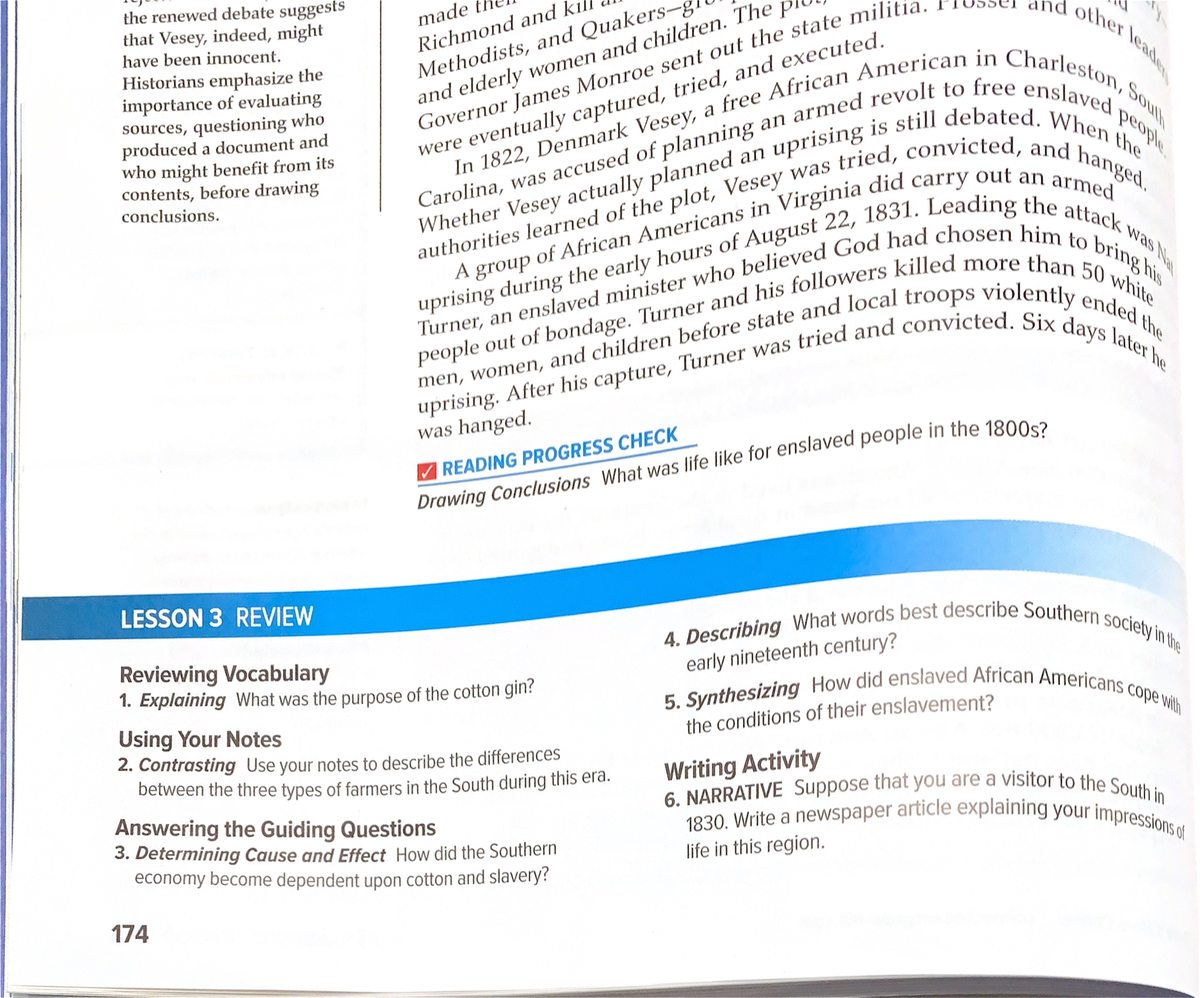 HIS 101: Lesson 3 & 4 Review Worksheet on 19th Century America - Studocu