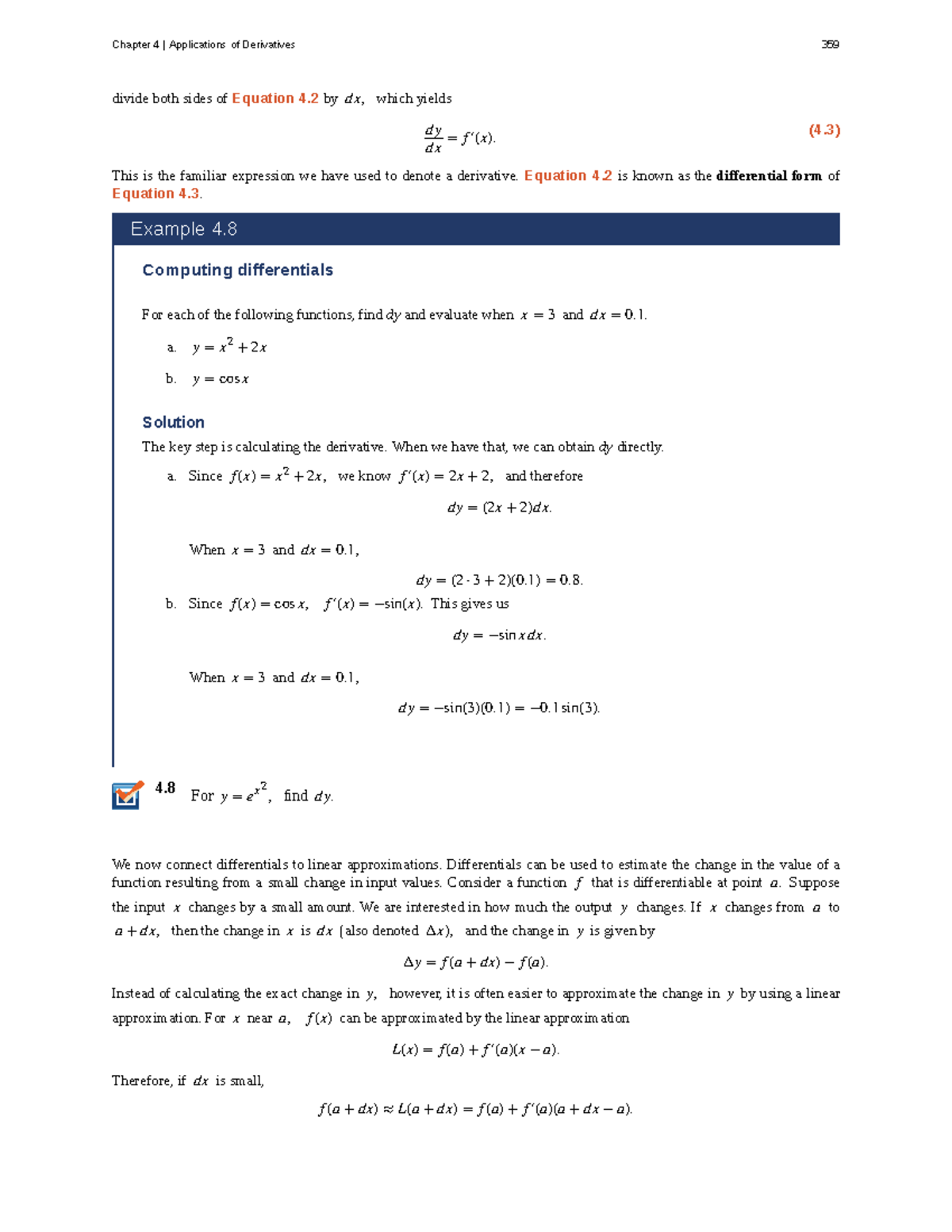 Chapter 4: Applications of Derivatives - Calculus Volume 1 - Studocu