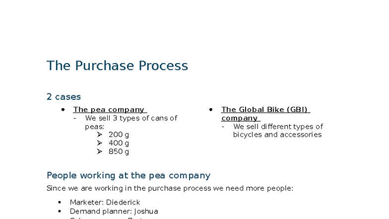 Purchase process - This way, items are ready and available for ...