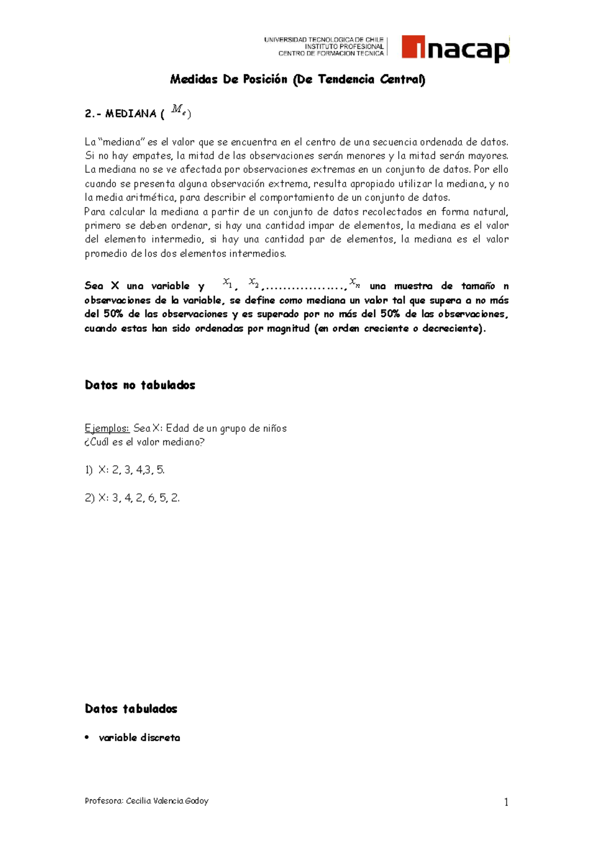 4. Mediana- Moda - Estadística y Probabilidad es una asignatura lectiva ...