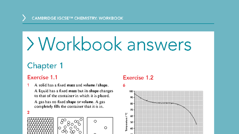 CAMBRIDGE CHEMISTRY: WORKBOOK Answers for Chapter 1 to 7 Exercises ...