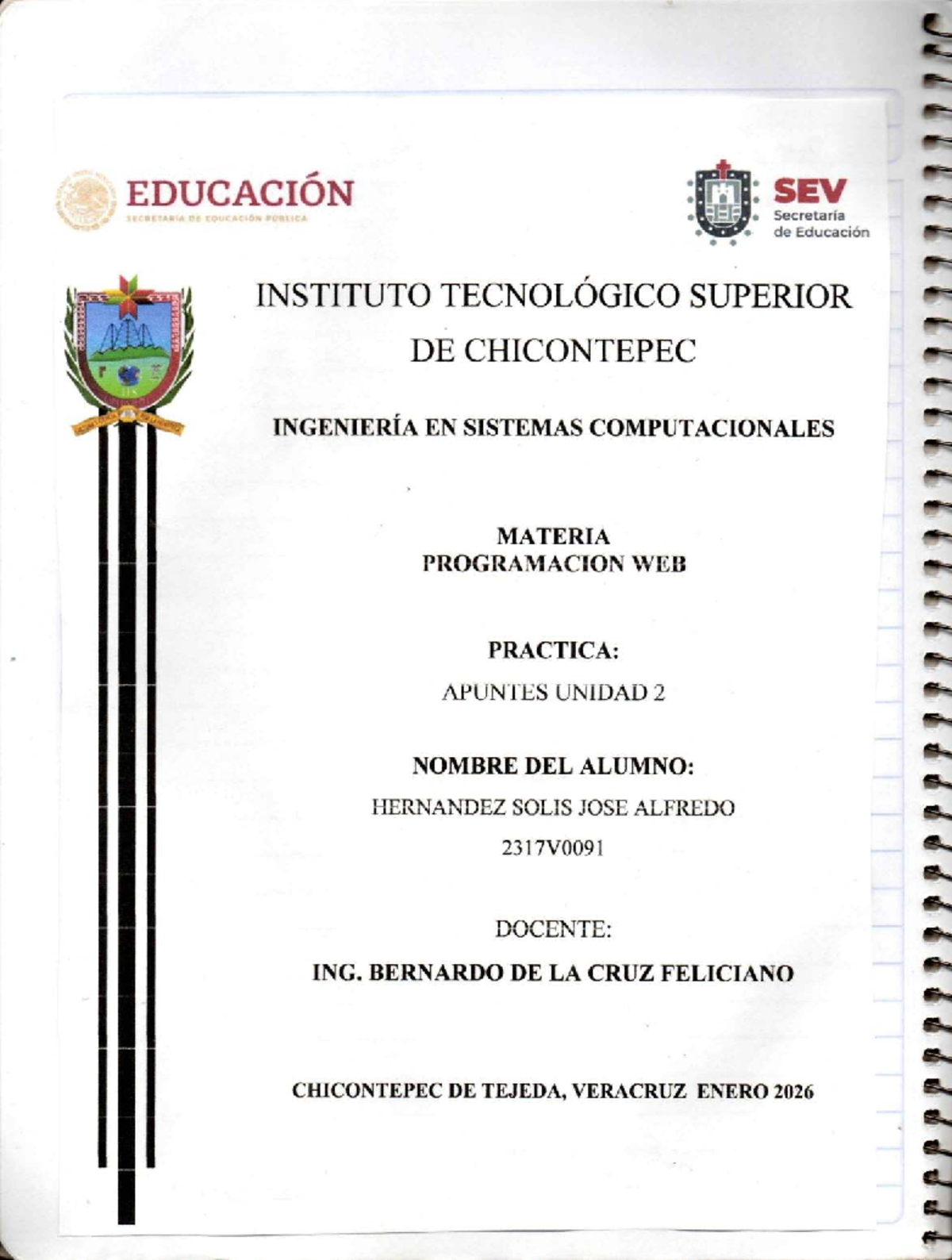 Práctica de Programación Web: Unidad 2 - HTML y CSS (ING. 2317V0091 ...