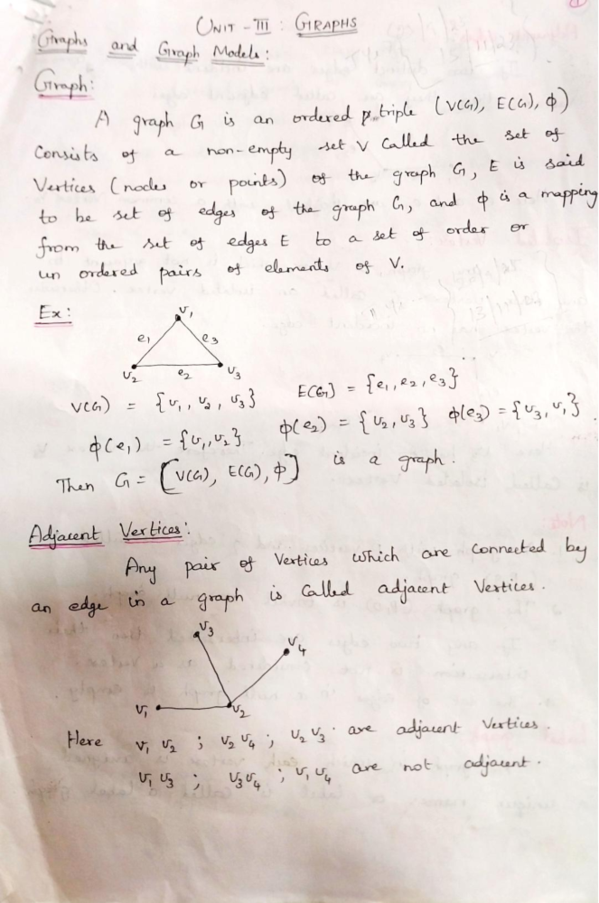 Graph Theory Unit 1: Concepts of Vertices, Edges, and Graph Types - Studocu