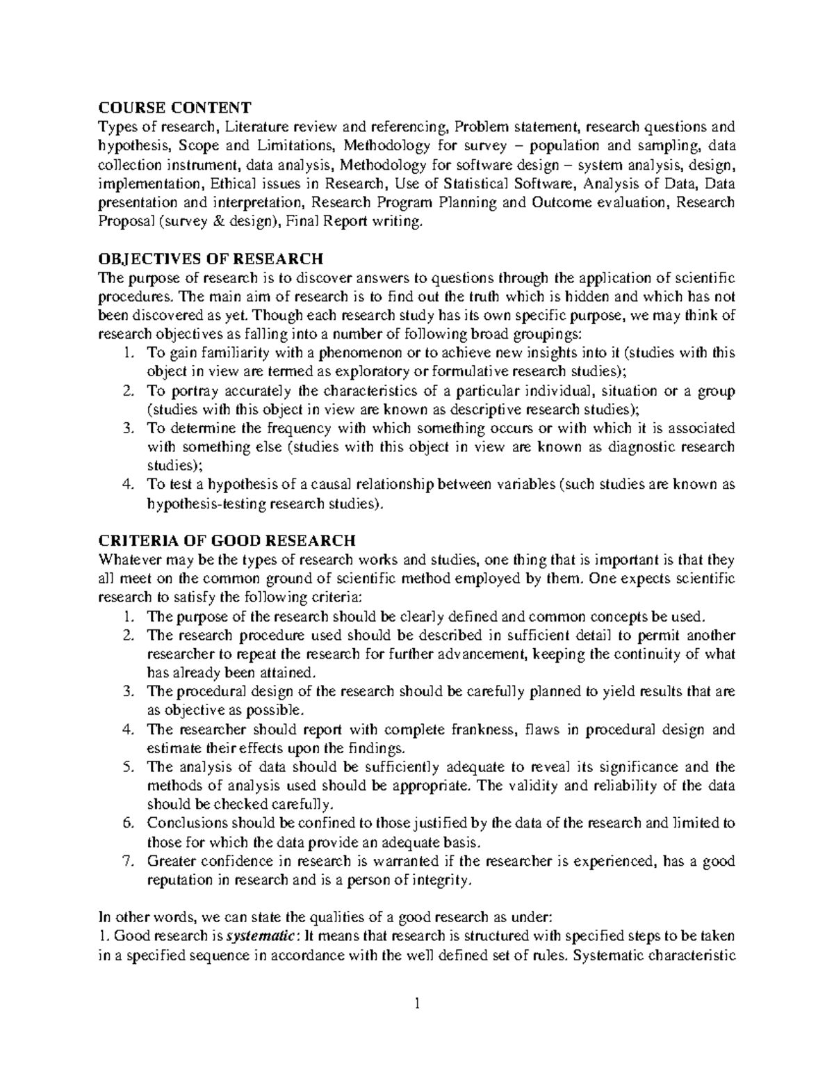 Research Proposal: Types, Objectives, and Methodologies in Research ...