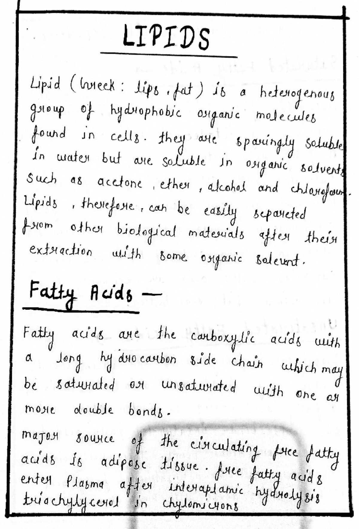 Lipids - Biochemistry - BSc Nursing - Biochemistry - Studocu