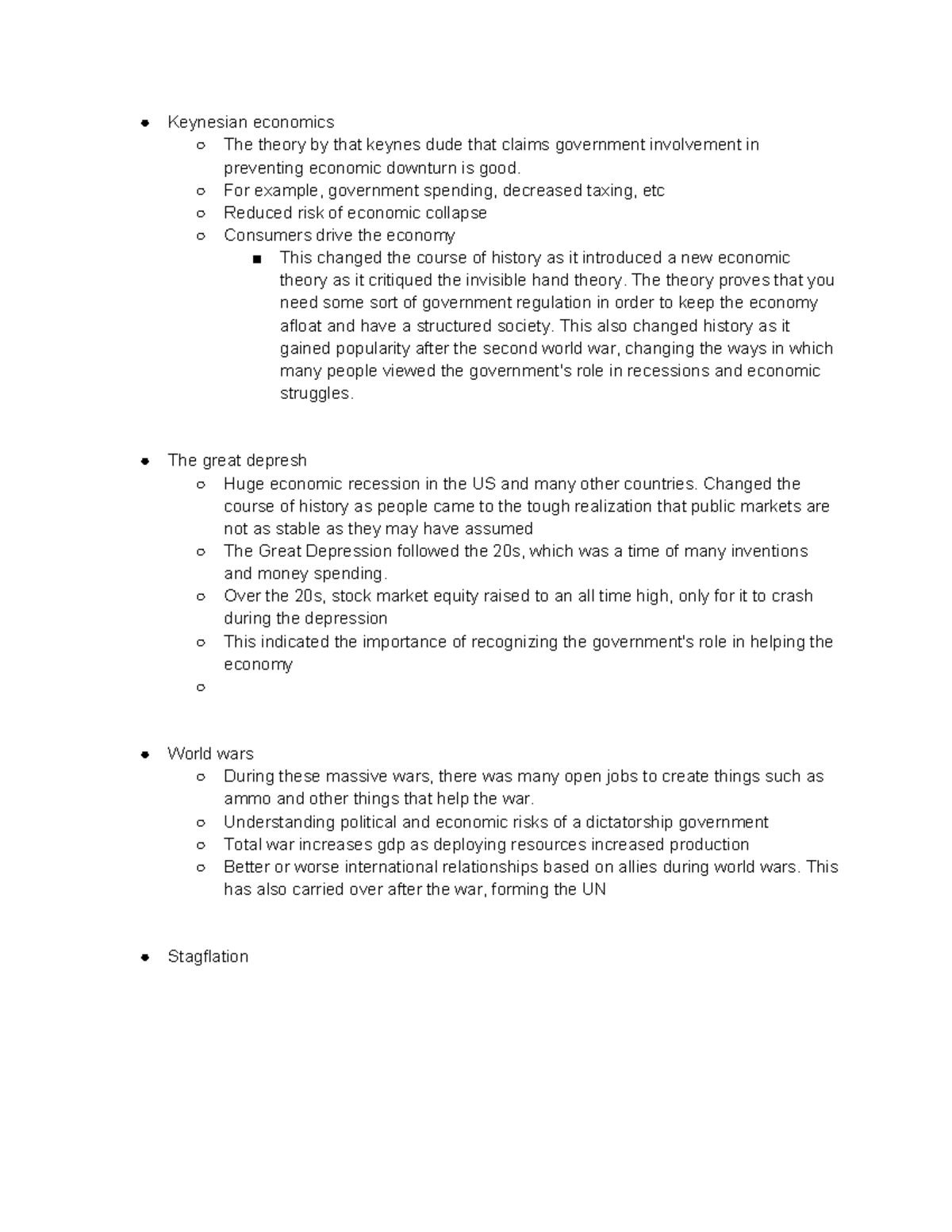 Keynesian Economics: Government's Role in Economic Stability - Studocu
