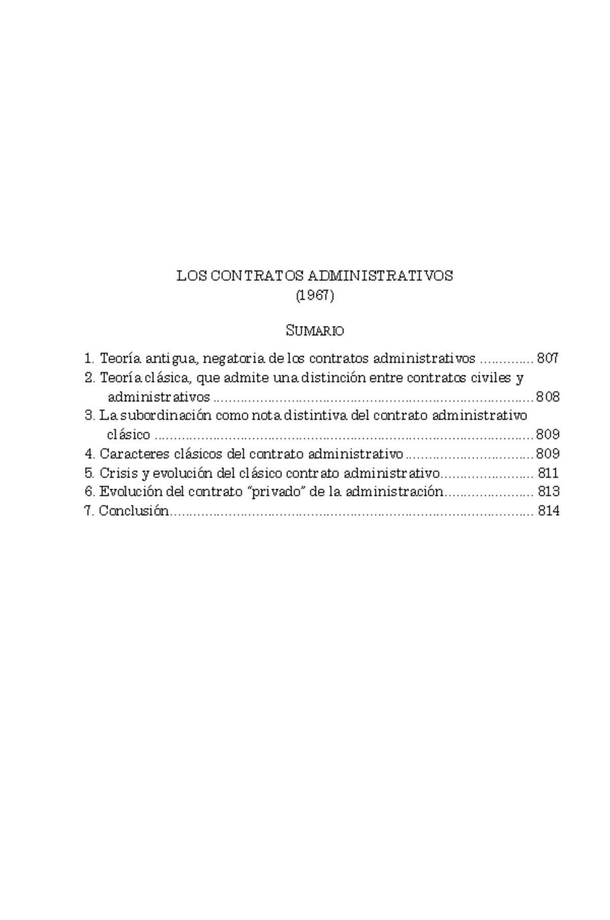 DE776 U1 S1 - Teorías sobre los Contratos Administrativos (1967) - Studocu
