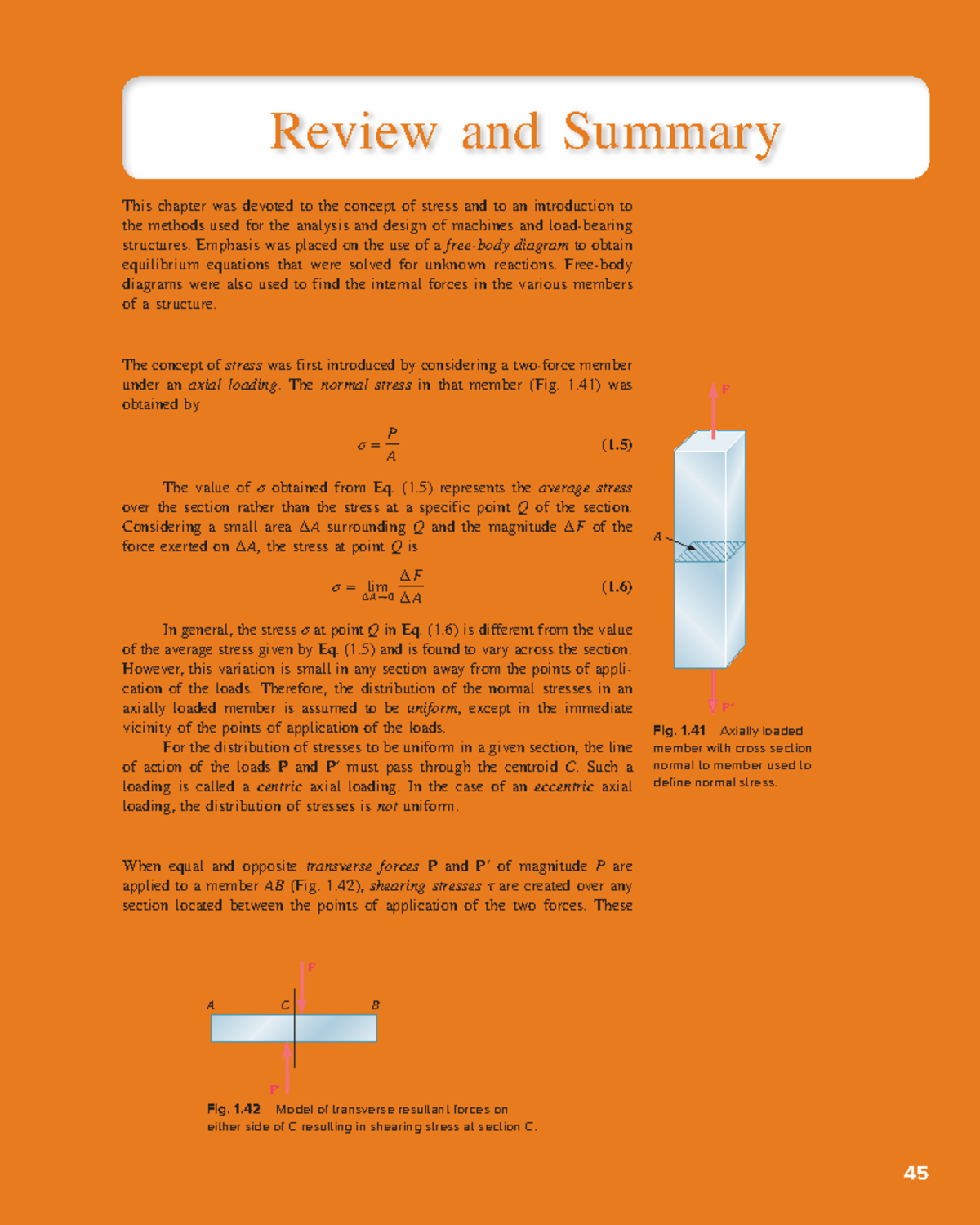 Chapter 1 Review: Stress Analysis in Machines and Structures - Studocu