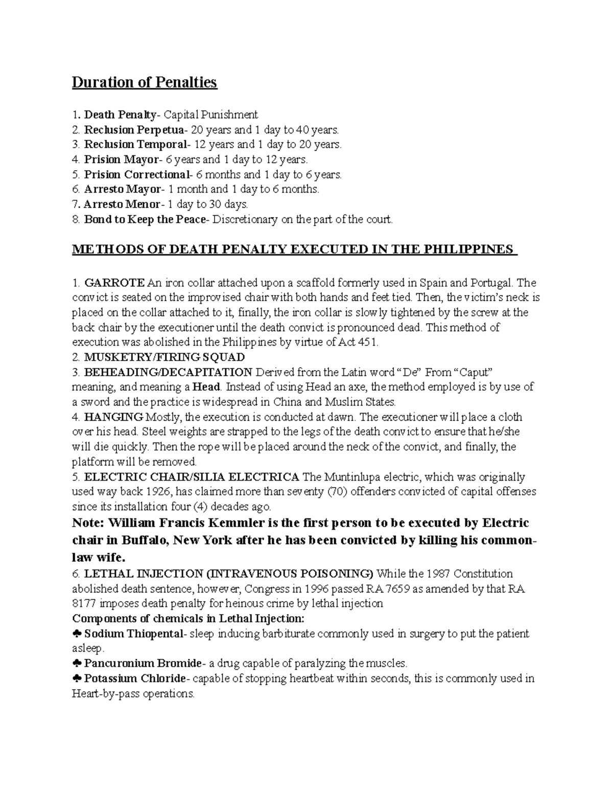 Correctional Admin 1: Overview of Penalties and Prisoner ...