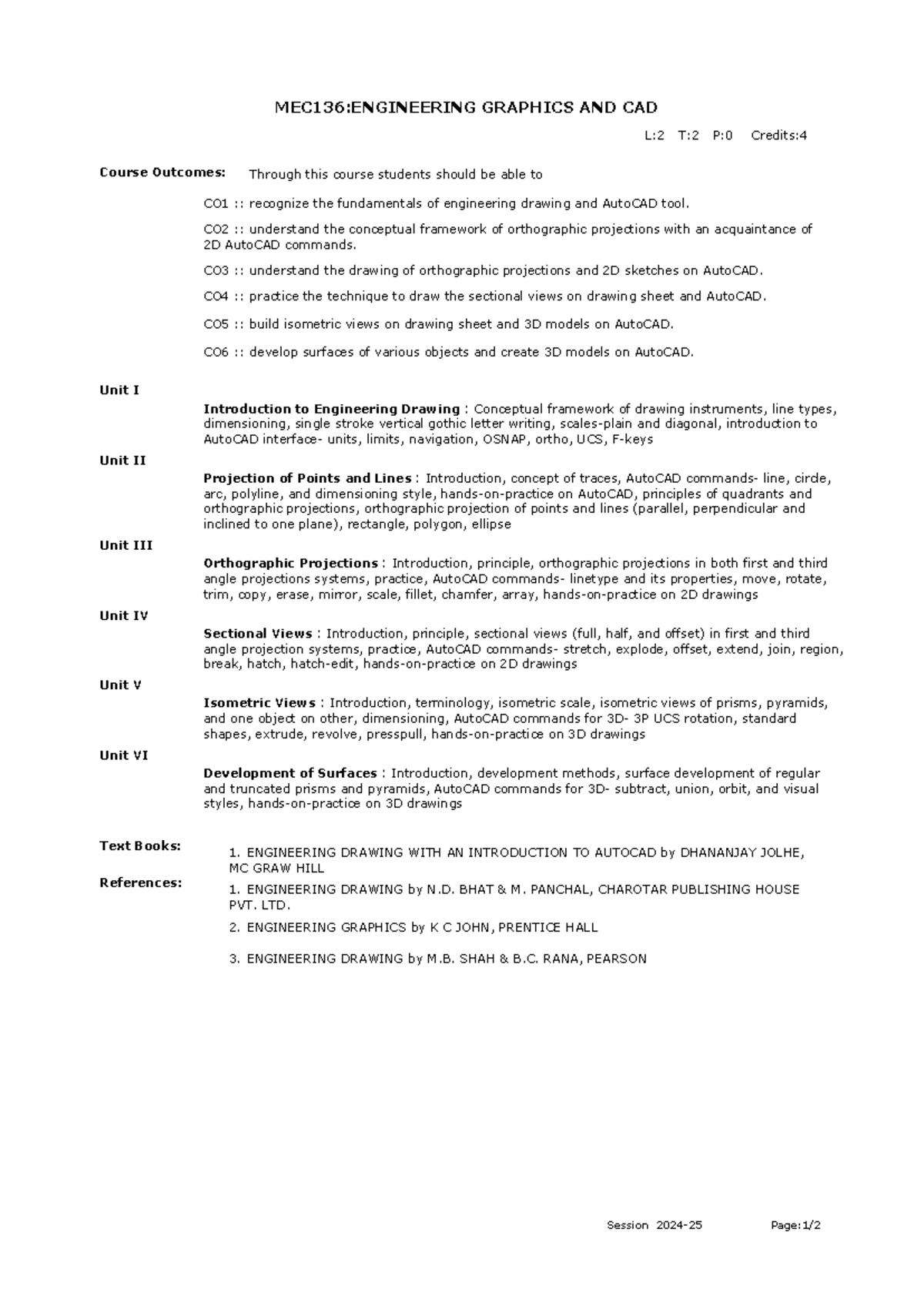 Frm Course Syllabus IPDownload (11) - MEC136:ENGINEERING GRAPHICS AND ...
