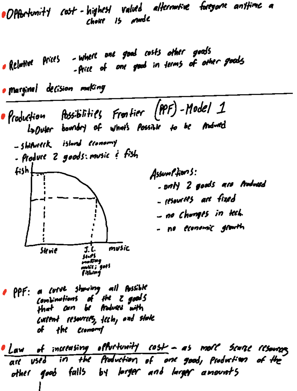 Economic Concepts: Opportunity Cost, Comp. Advantage & PPF Model - Studocu