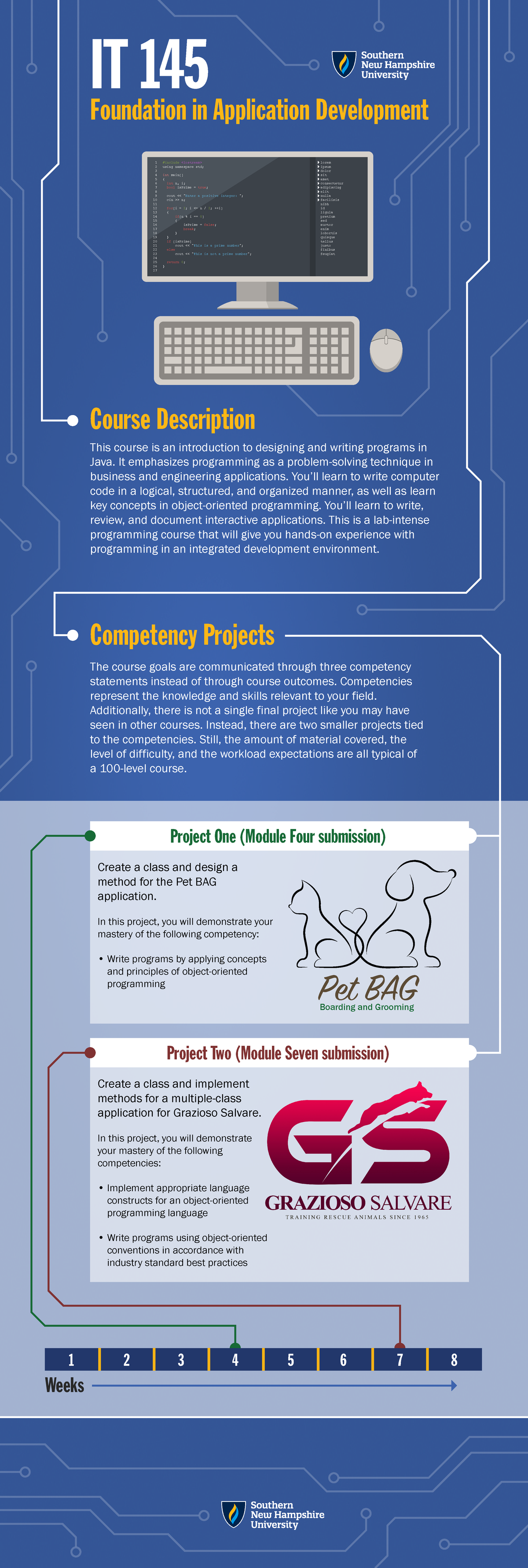 IT 145 Infographic: Overview of Competency Projects in Java - Studocu
