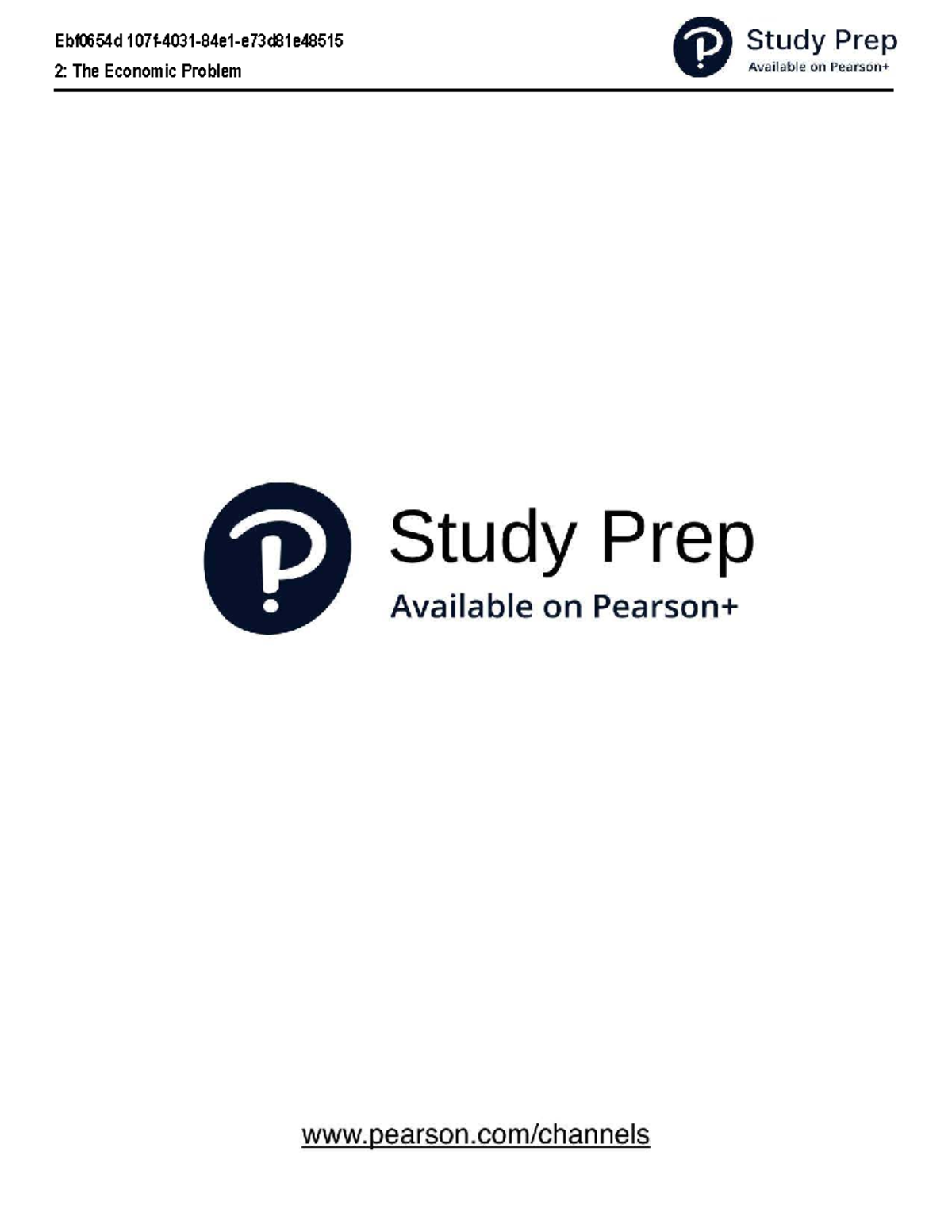 Ebf0654d 2: Understanding the Economic Problem and PPF Concepts - Studocu