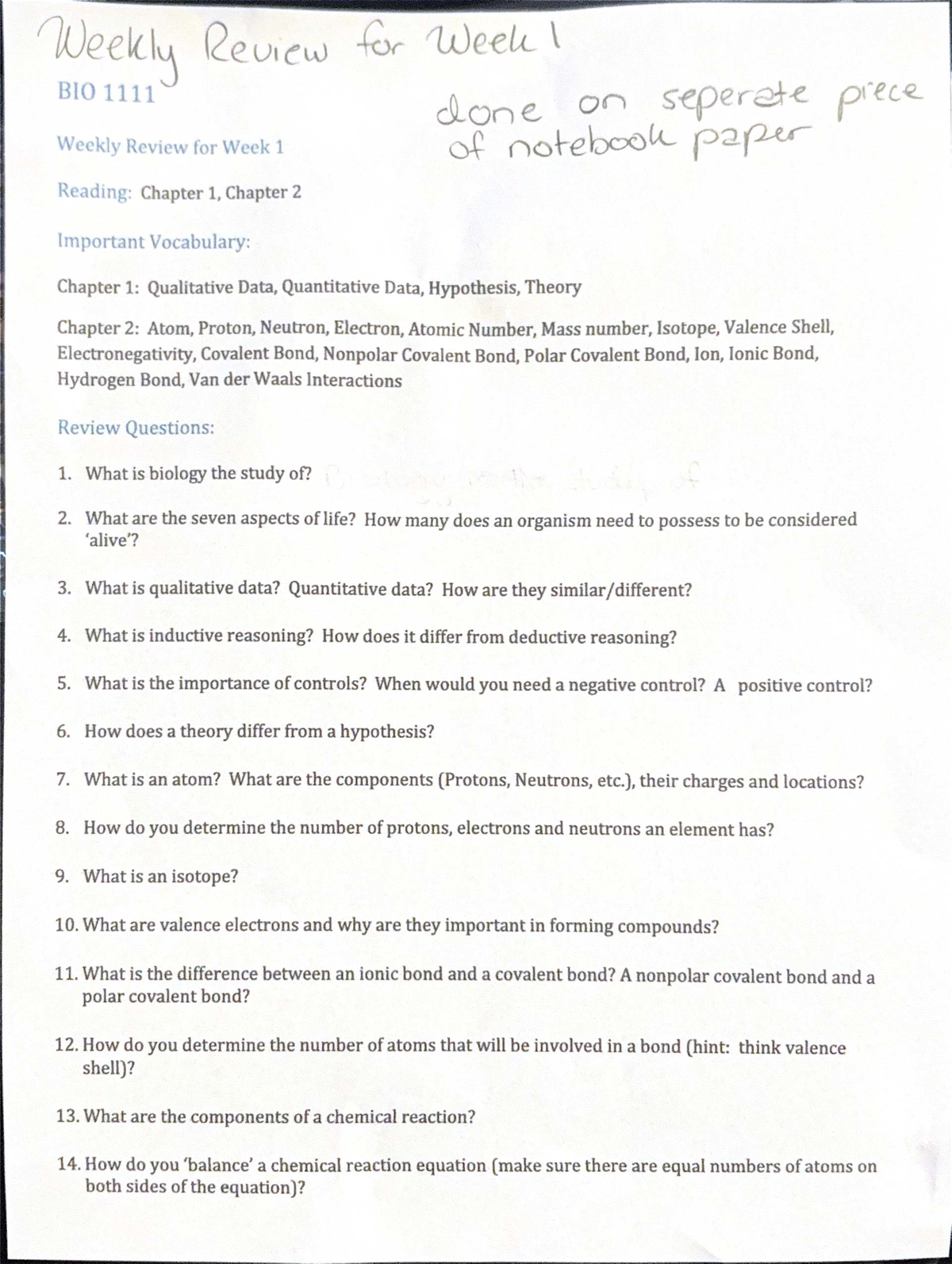 BIO 101 Final Exam Study Guide: Key Concepts & Vocabulary - Studocu