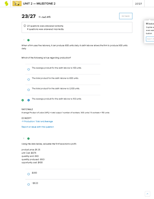 Unit 2 Challenges - Challenge Questions and Anwsers - Which answer best defines elasticity? A ...