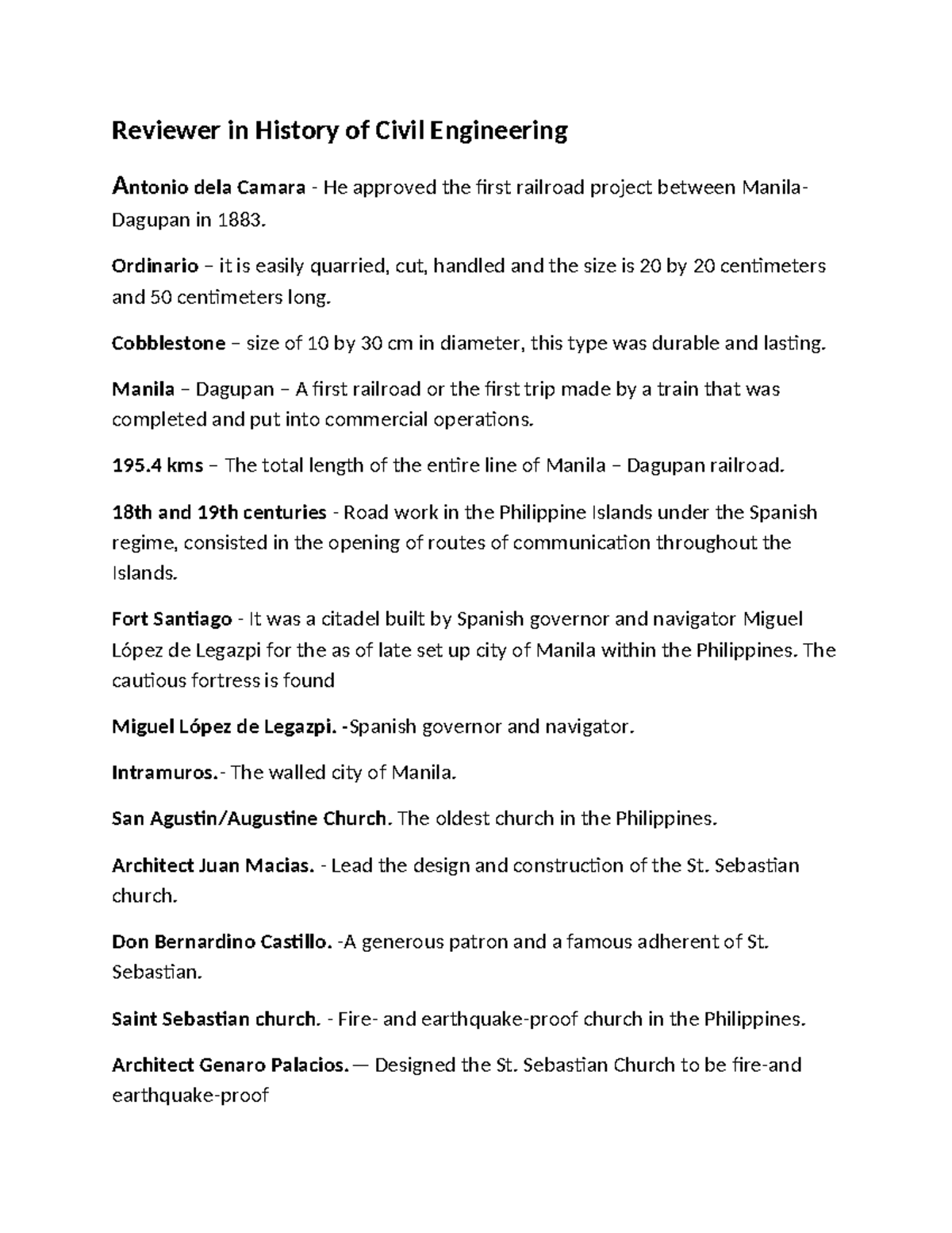 Reviewer in History of Civil Engineering (EnSci) - Studocu