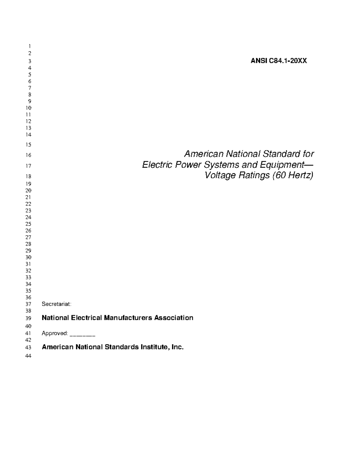 ANSI C84 - NORMA ANSI - 3 ANSI C84-20XX 16 American National Standard ...