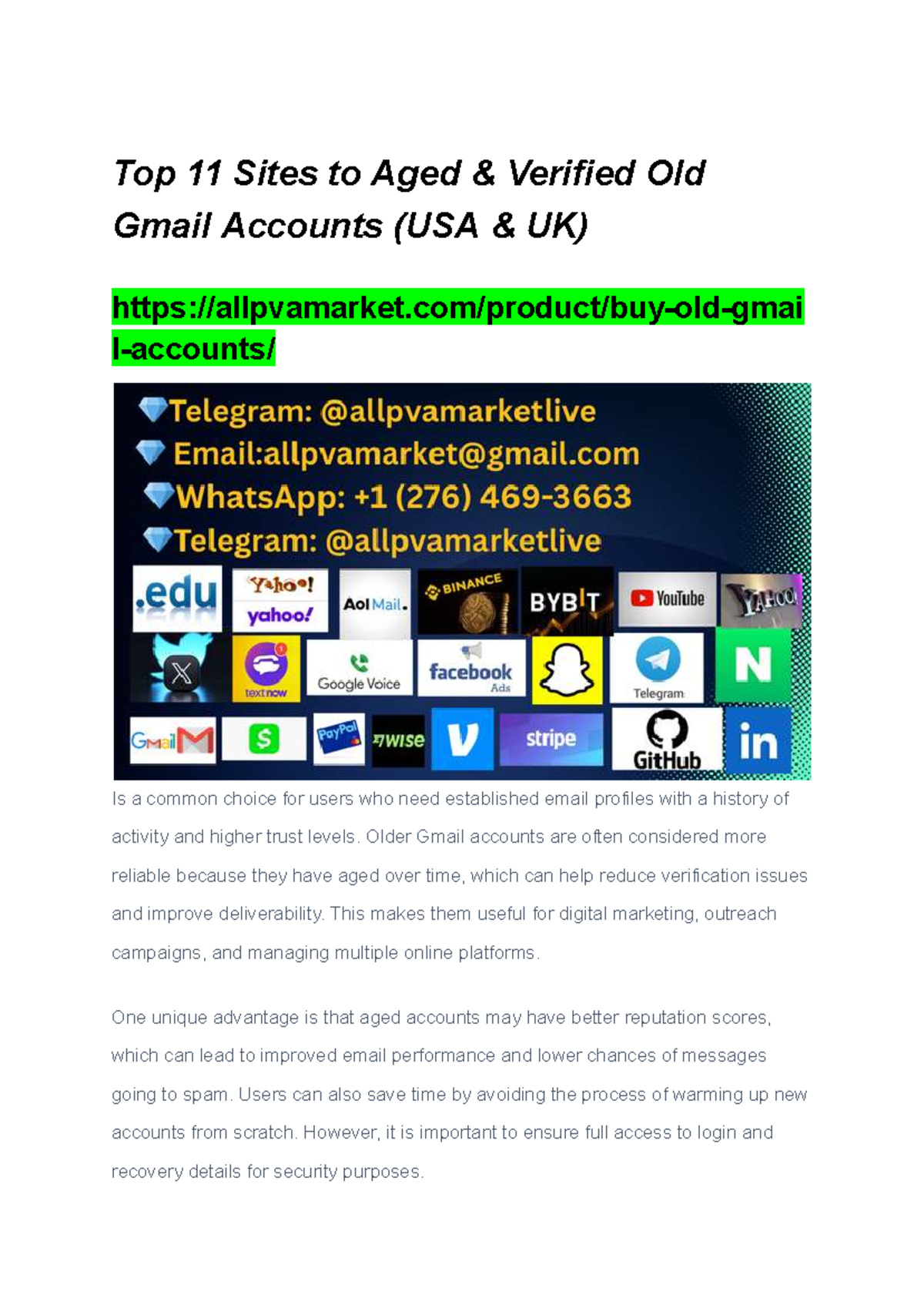The Ultimate Guide to Aged Gmail Accounts (Buying Tips & Risks) - Studocu