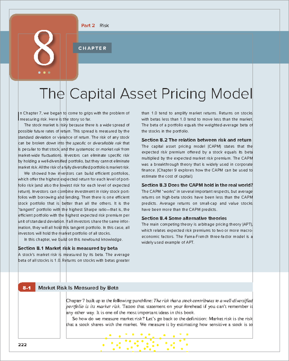 BMAE 8 - Understanding the Capital Asset Pricing Model and Market Risk ...