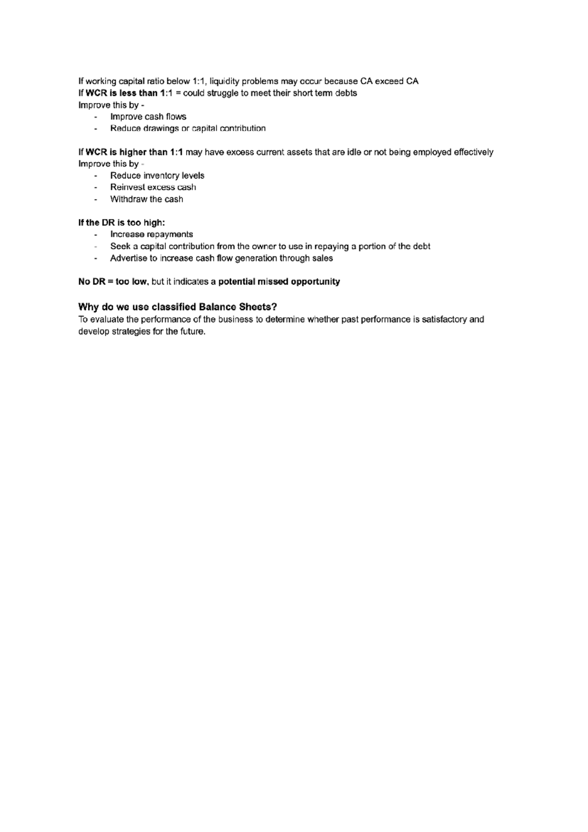 Unit 1: Managing Working Capital and Liquidity Issues - Studocu