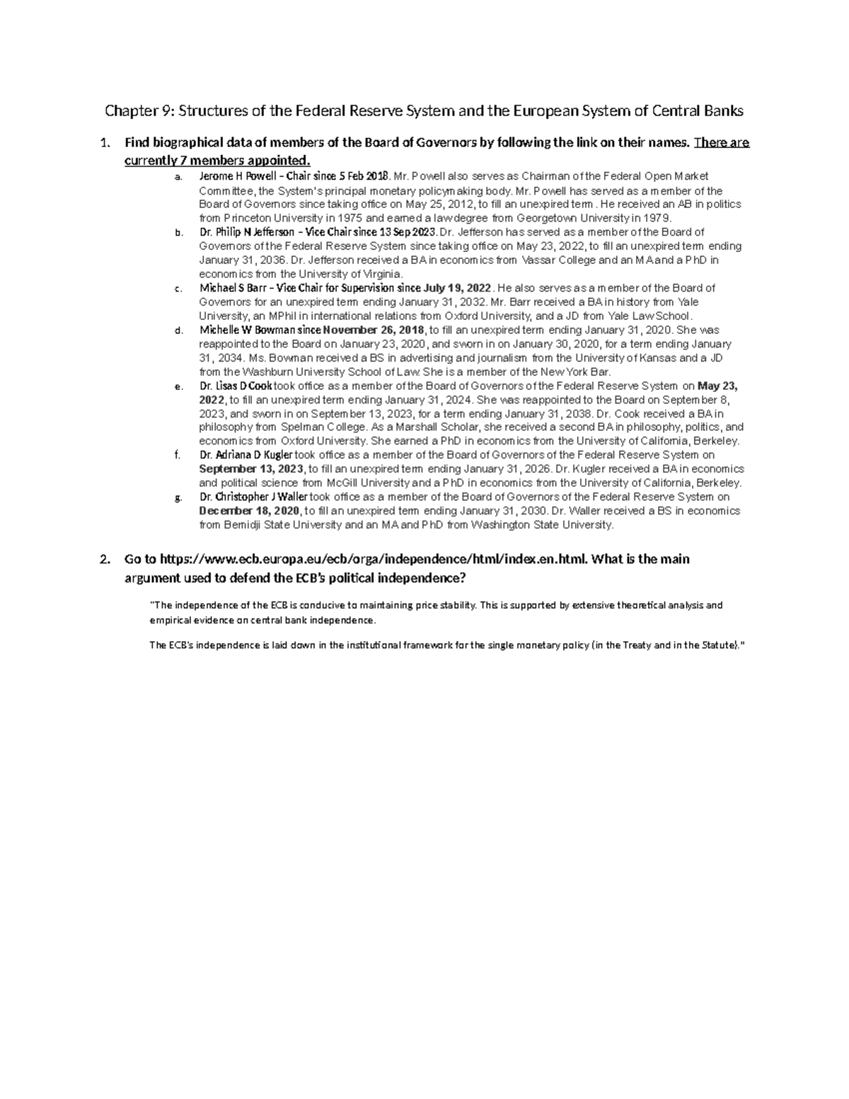 Module 4: Federal Reserve System & Central Banks Overview and Tools ...