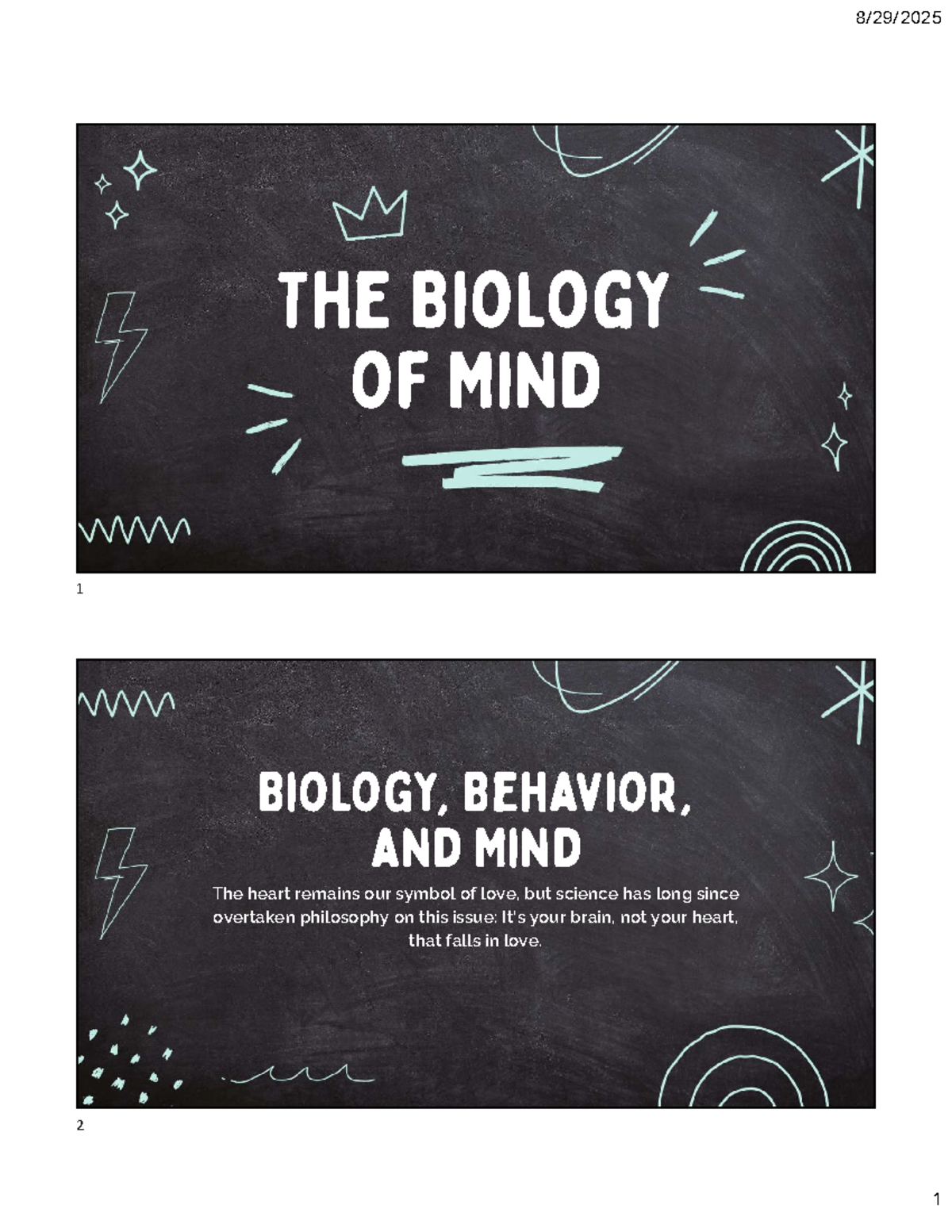 Biology 1: Understanding Neural Communication and Brain Function - Studocu