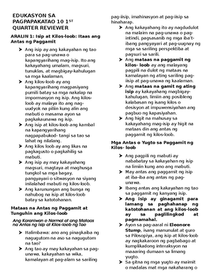 4TH Quarter Reviewer IN Science 10 - 4 TH QUARTER REVIEWER IN SCIENCE ...